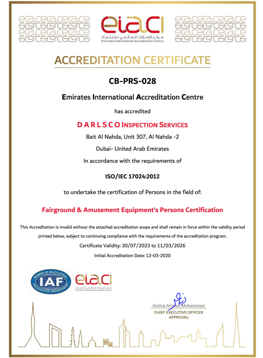 Personnel Certification bodies | Darlsco